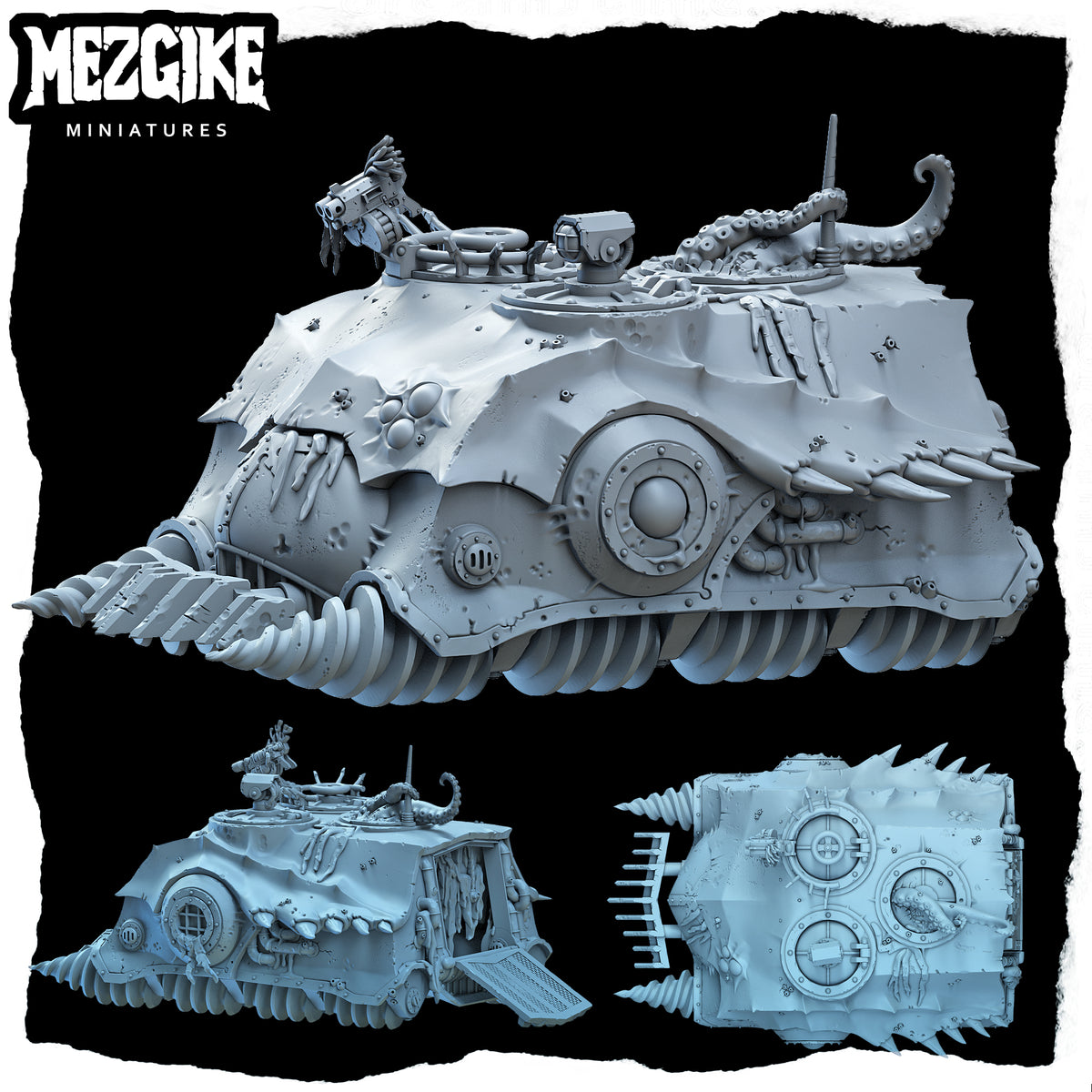 Sea grub carrier tank (Digital Download) – Mezgike Miniatures