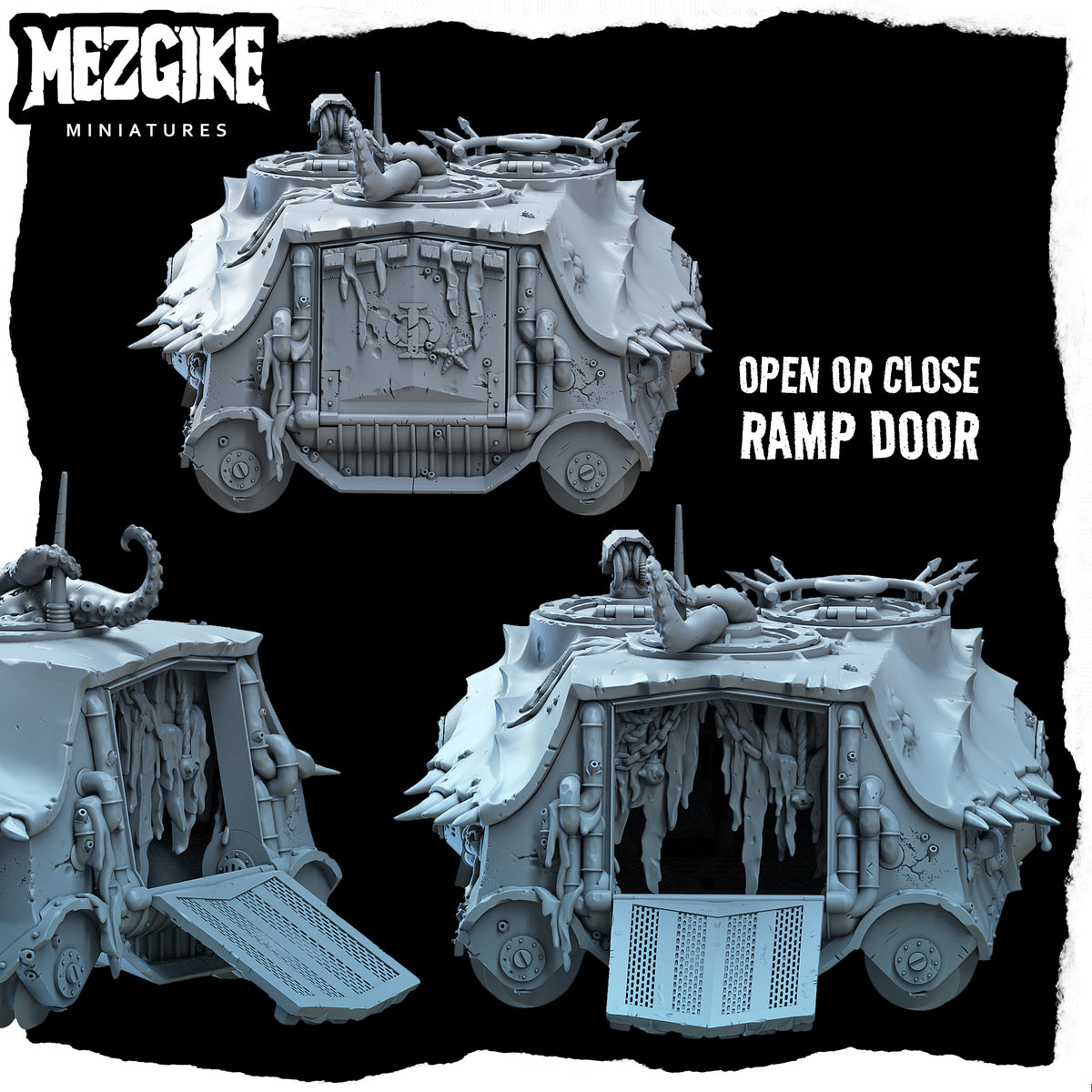 Sea grub carrier tank (Digital Download) – Mezgike Miniatures