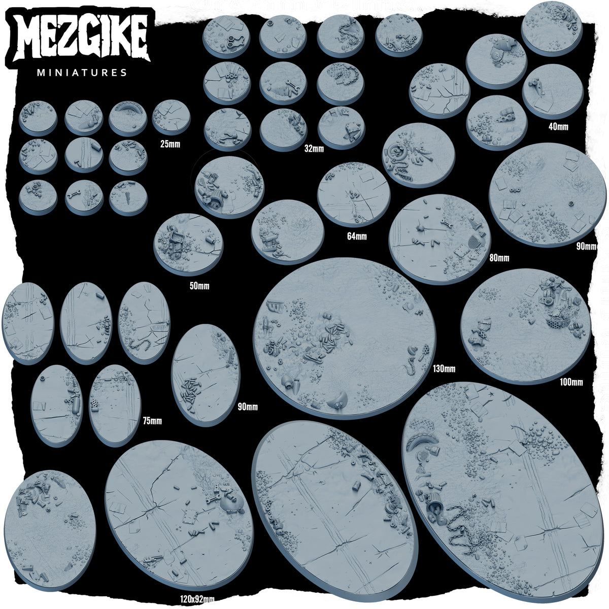 Badlandz bases set (Digital Download) – Mezgike Miniatures
