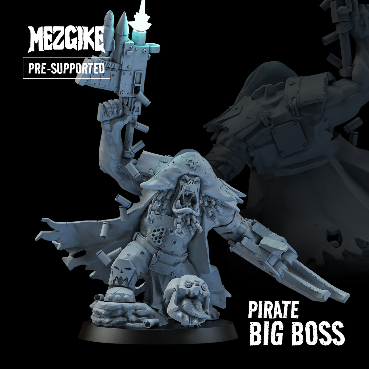 Orc big boss - (Digital Download) – Mezgike Miniatures