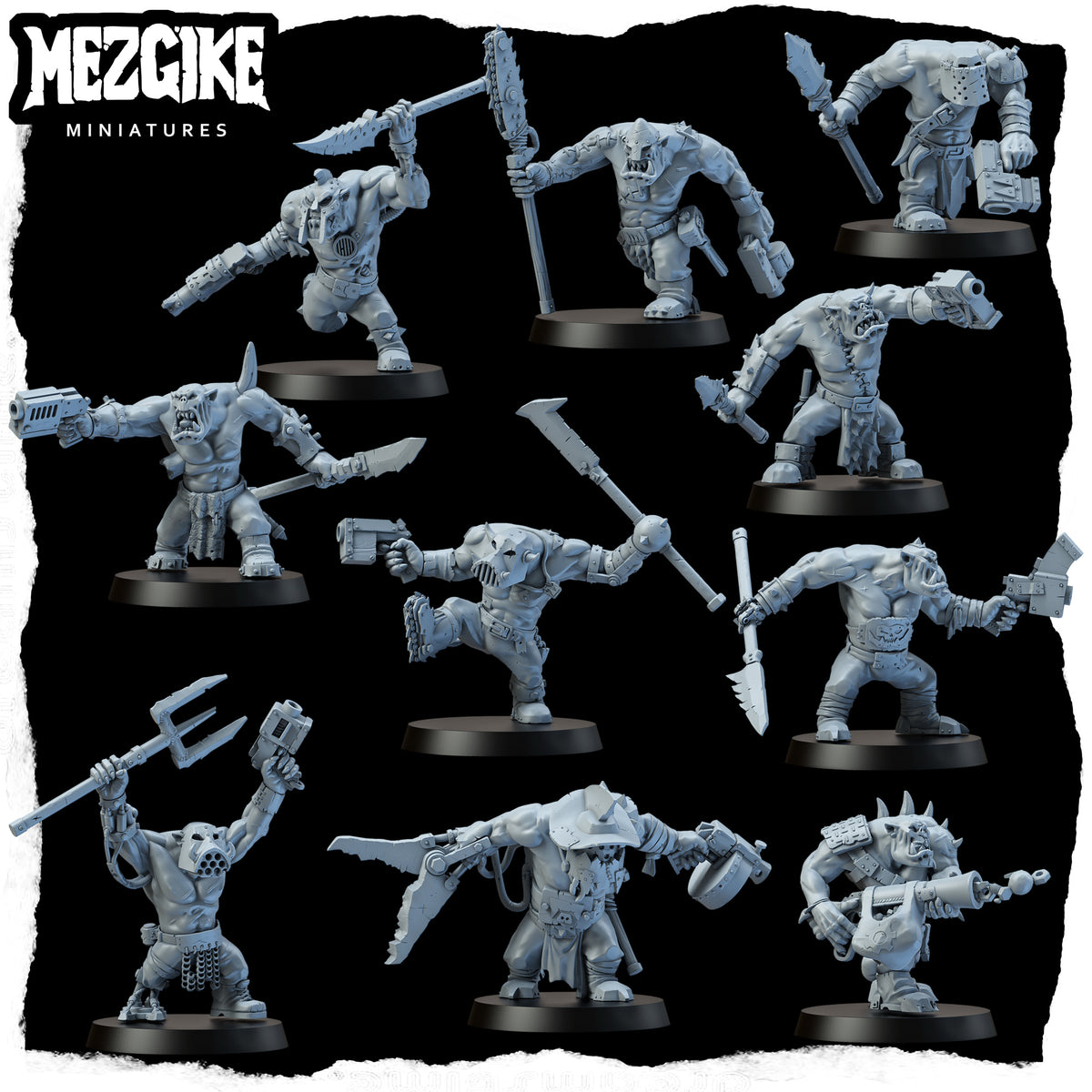 Savage orc boyz mob (Digital Download) – Mezgike Miniatures