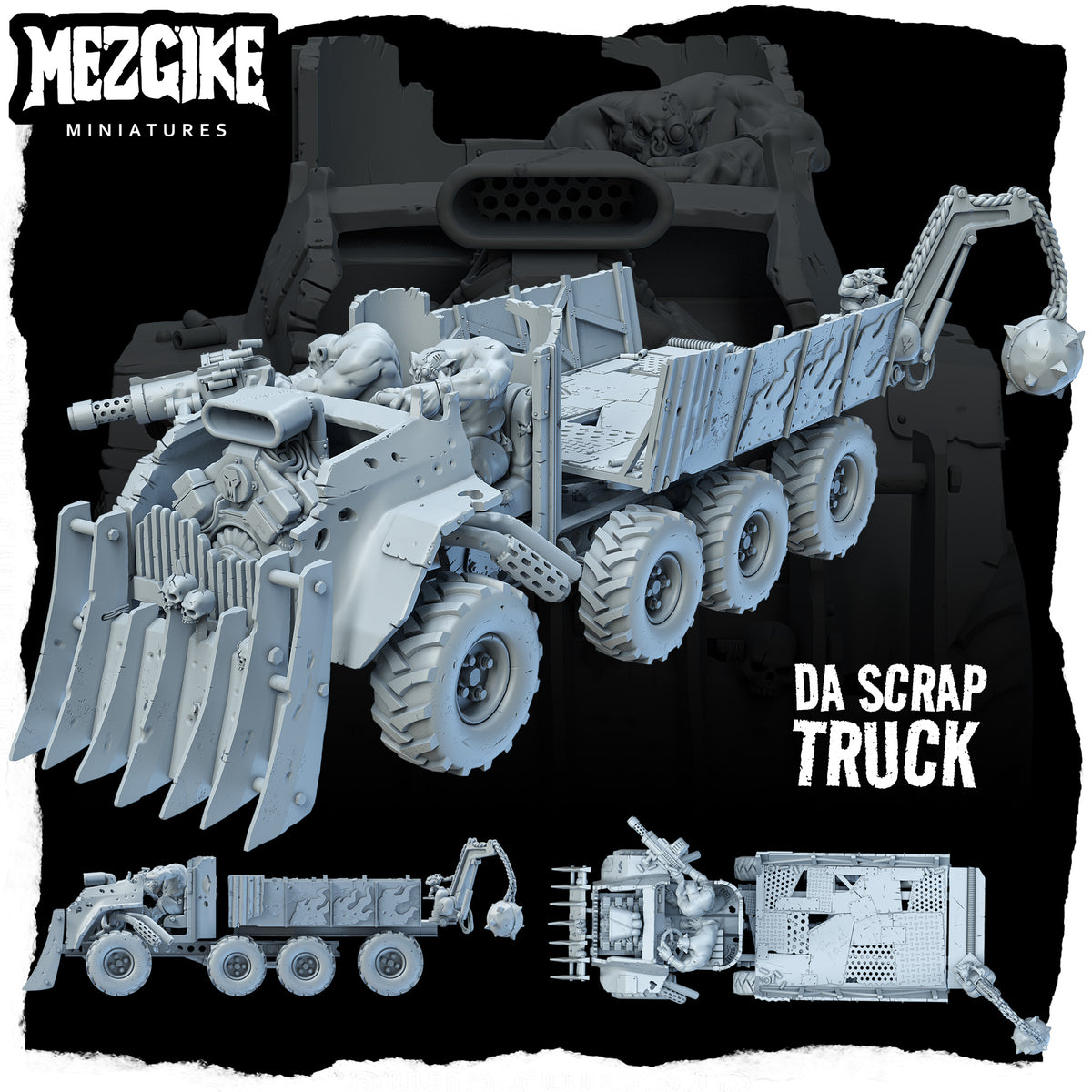 Orc scrap truck (Digital Download) – Mezgike Miniatures
