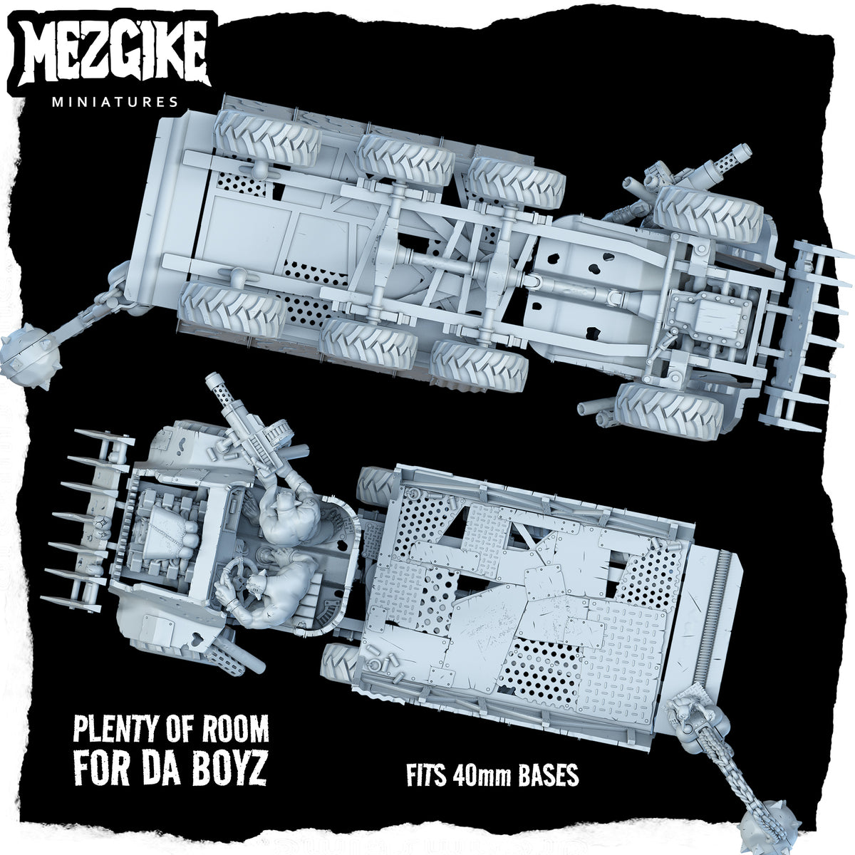 Orc scrap truck (Digital Download) – Mezgike Miniatures
