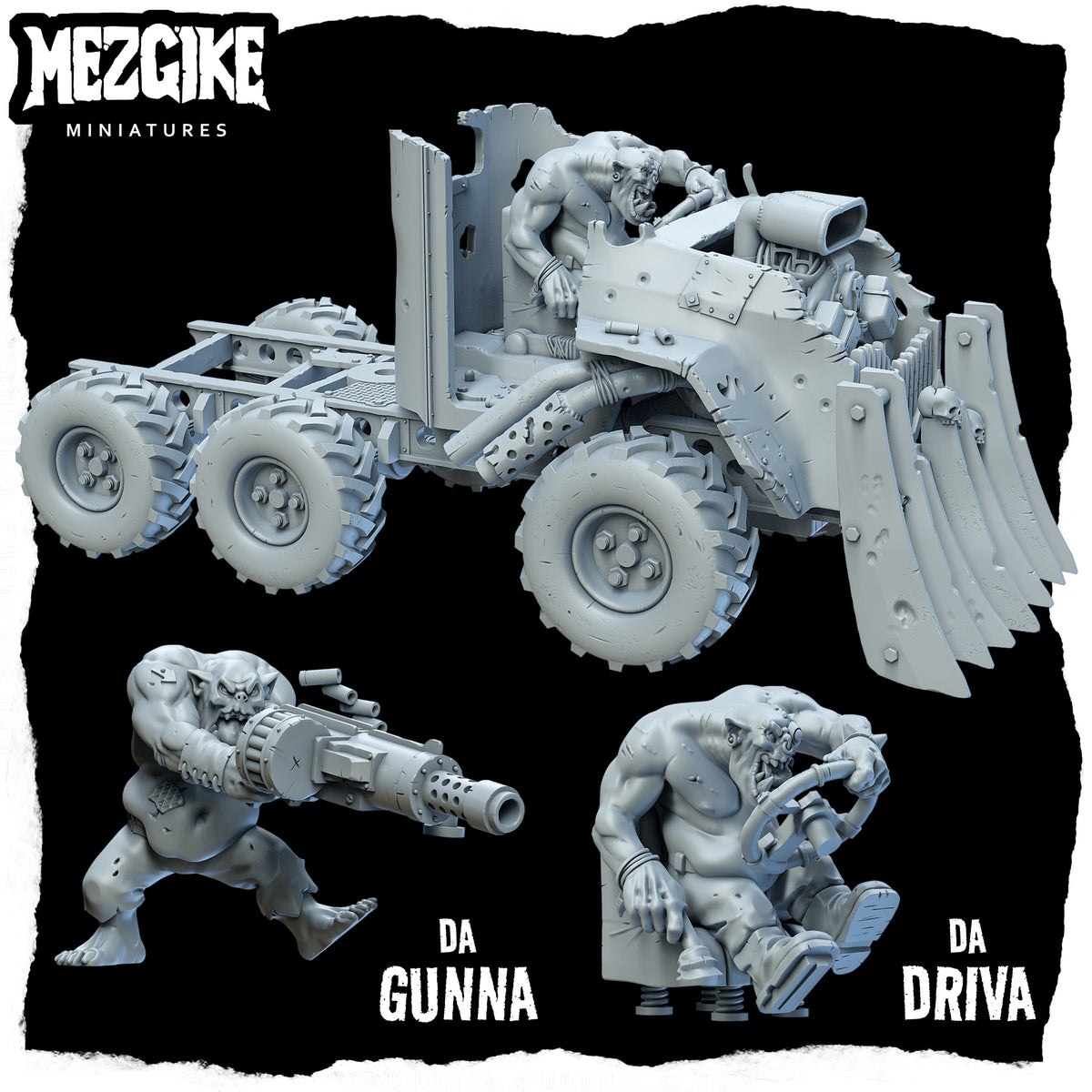 Orc scrap truck (Digital Download) – Mezgike Miniatures