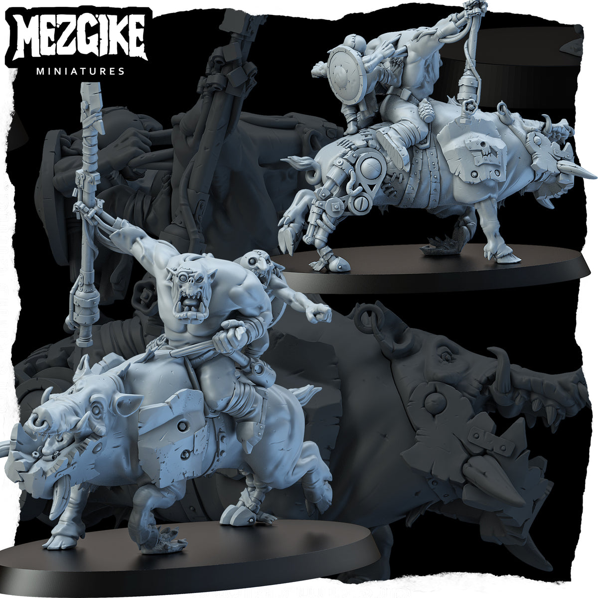 Pig boy riderz mob 'A' (Digital Download) – Mezgike Miniatures