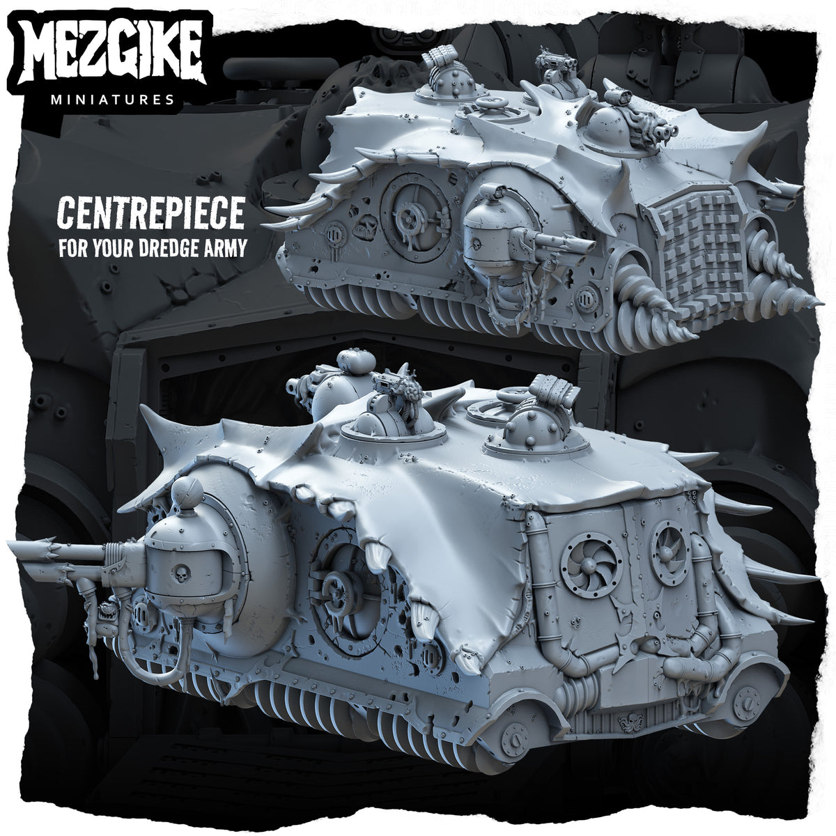 Sea raider heavy dredge tank (Digital Download) – Mezgike Miniatures