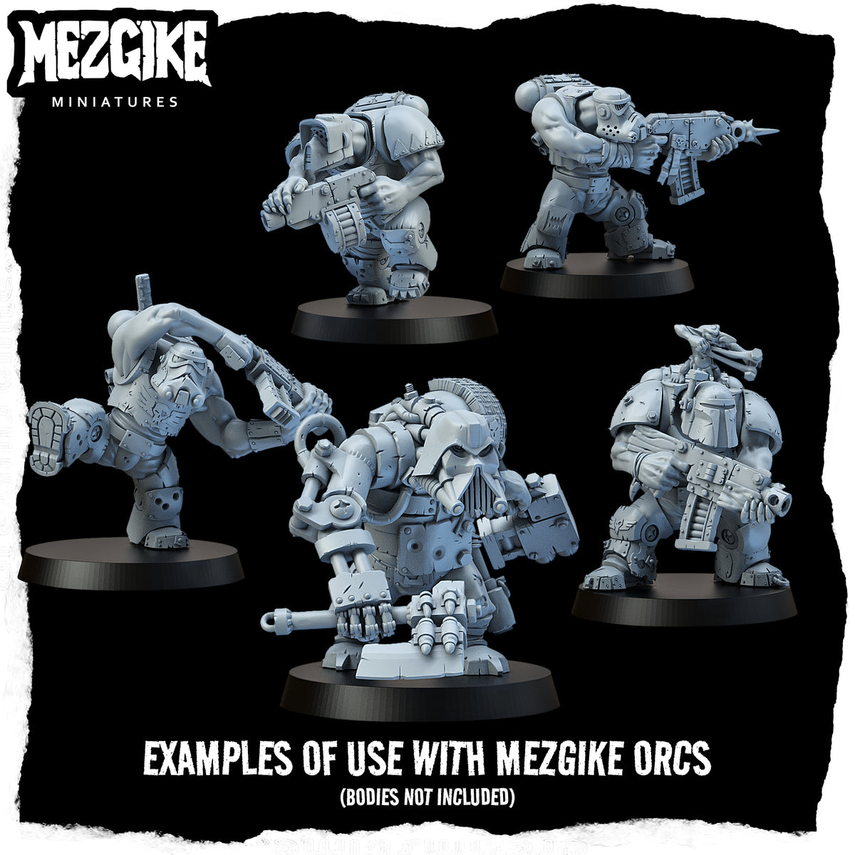 Orc star waaagh heads (Digital Download) – Mezgike Miniatures